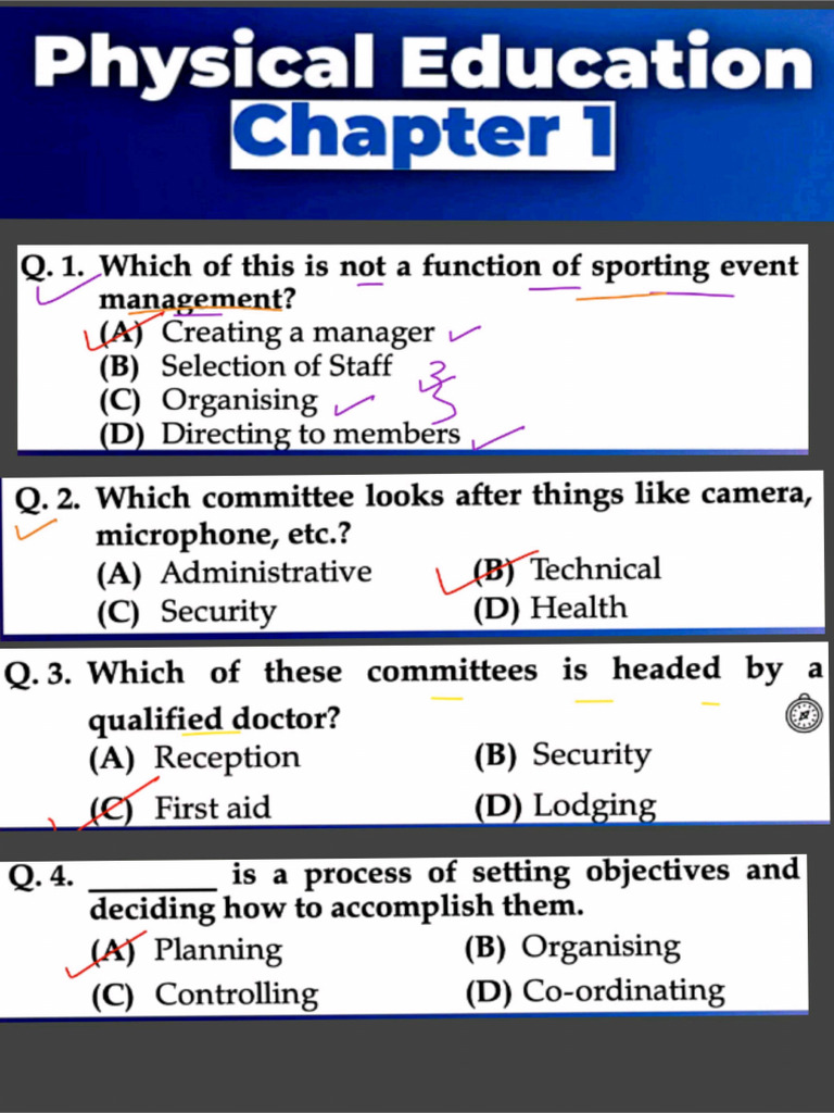P-Ed MCQ Ch-1 to 10 | PDF