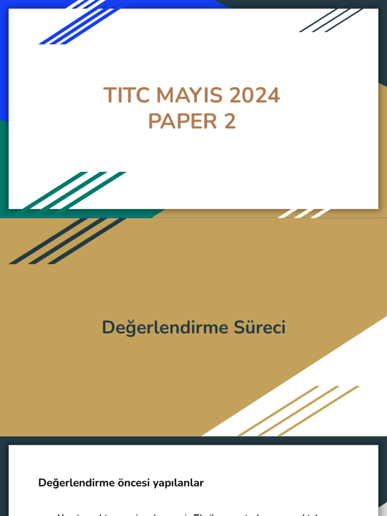 TITC May 2024 Paper 2 - Sunum (Ümit Karataş) | PDF