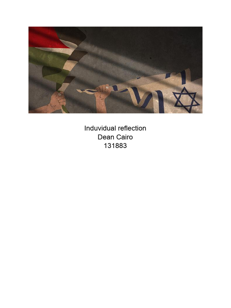 Individual reflection | PDF | Israel | World Politics
