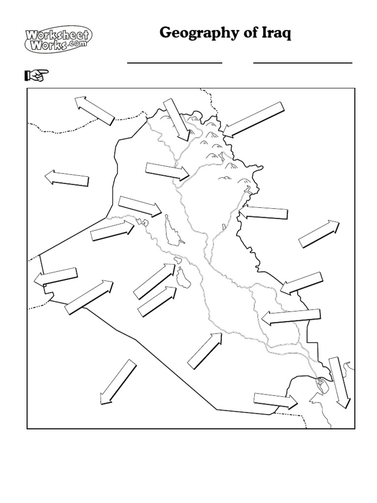 WorksheetWorks_Geography_of_Iraq_1 | PDF | Earth Sciences | Eastern ...