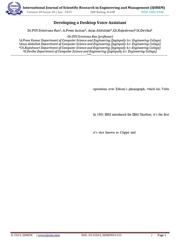 Developing-A-Desktop-Voice Project | PDF | Speech Recognition ...