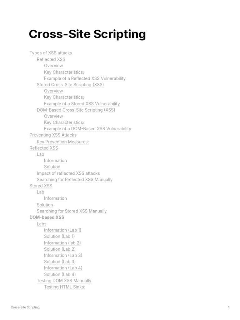 xss introduction | PDF | Computer Science | Information Technology