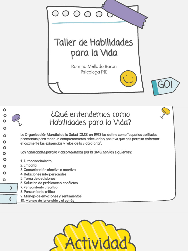 Taller Habilidades para La Vida | PDF | Aprendizaje | Pensamiento