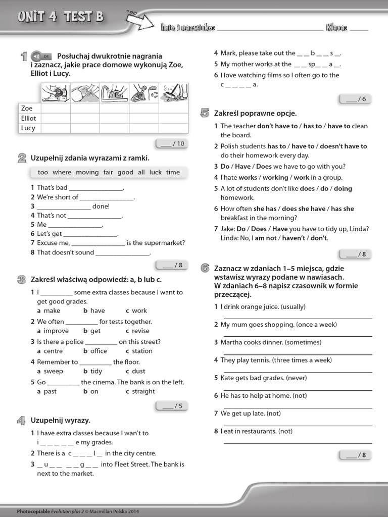 Unit_4_Test_B | PDF | Zoology | Biology