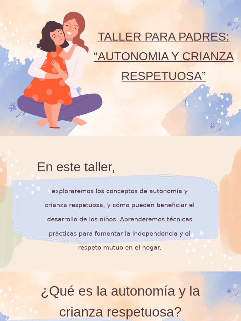 Autonomía y Crianza Respetuosa en Familia | PDF | Las emociones | Autonomía