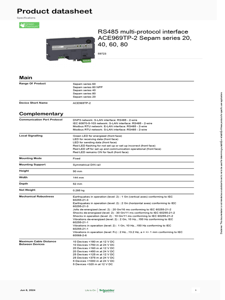 Schneider Electric Sepam-Serie-20 59723 | PDF | Electrical Engineering ...
