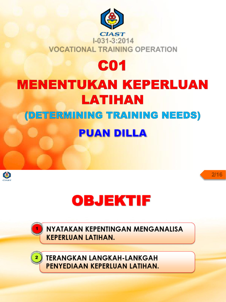 Determining Training Needs | PDF