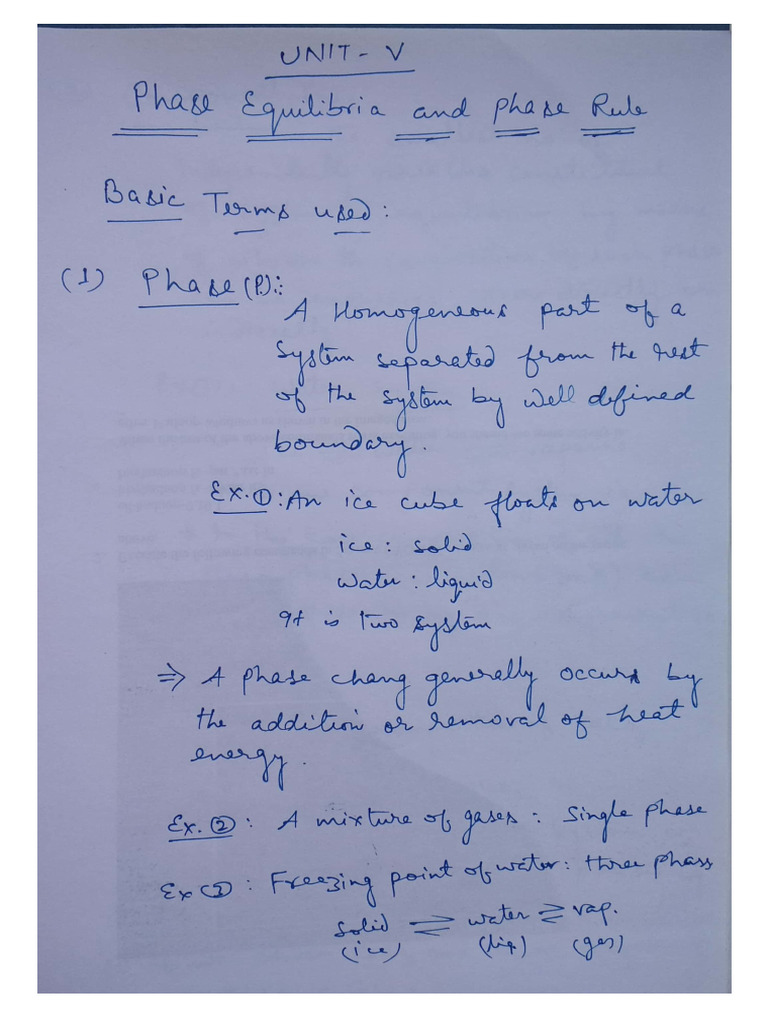 Phase Equilibrium and Phase Rule | PDF