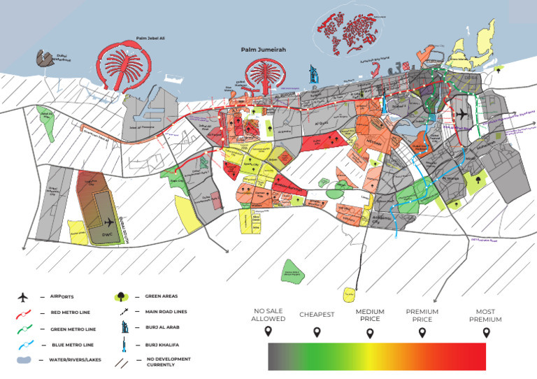 Dubai Map | PDF | Dubai | United Arab Emirates