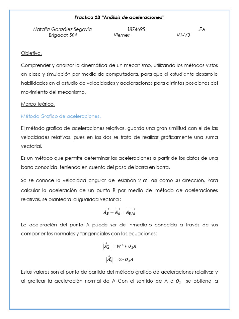 Practica 2b 3 Dinamica Nat | PDF | Aceleración | Cinemática