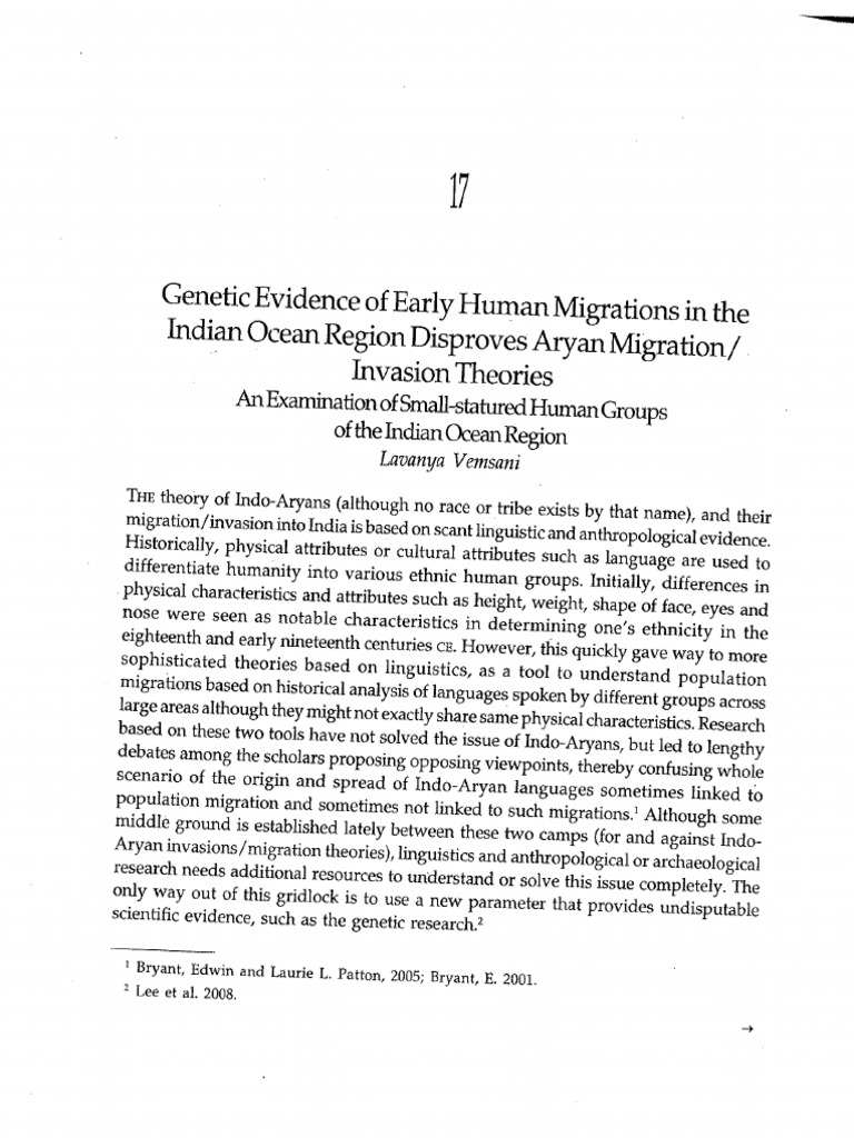 Genetic Evidence of Early Human Migratio | PDF