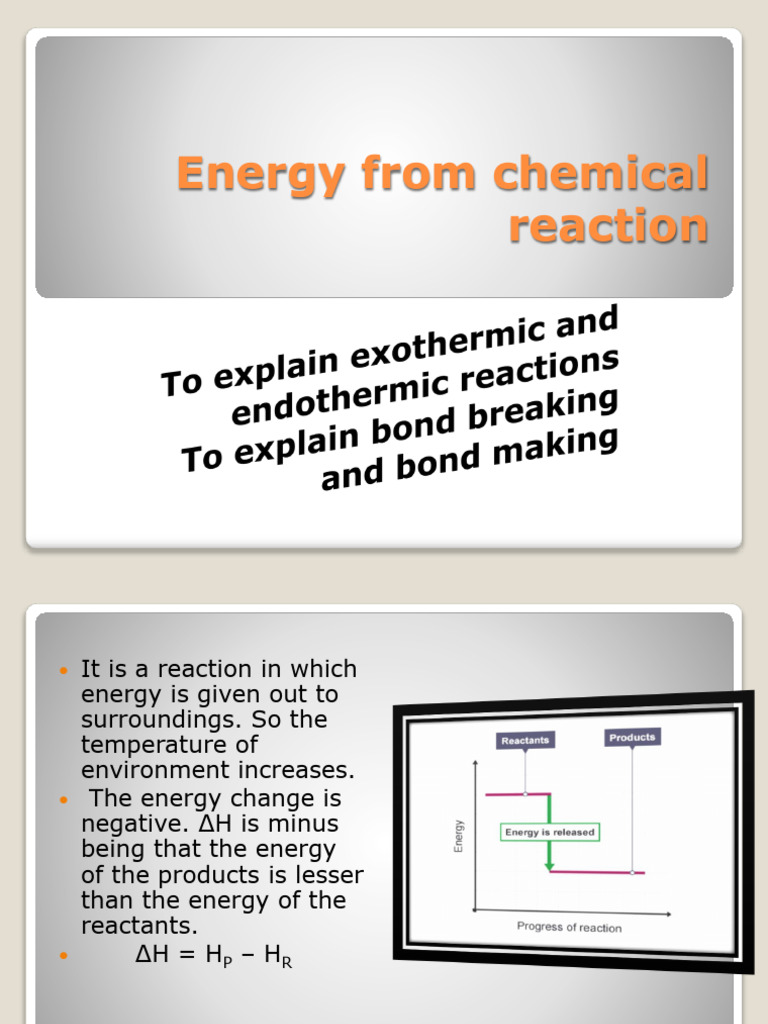 Year 11 CHEMISTRY - Energy From Chemical Reaction | PDF