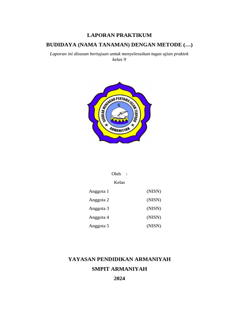 Panduan Penulisan Laporan Praktikum | PDF