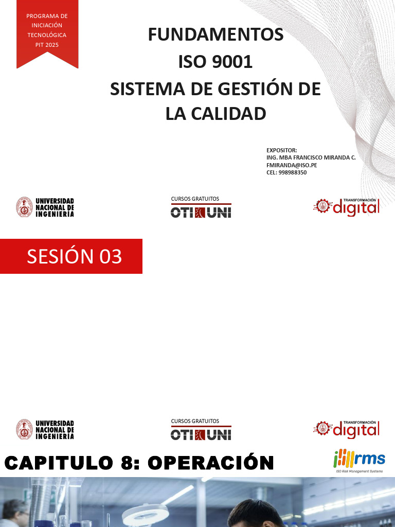 FUNDAMENTOS ISO 9001_SESIÓN 3 | PDF