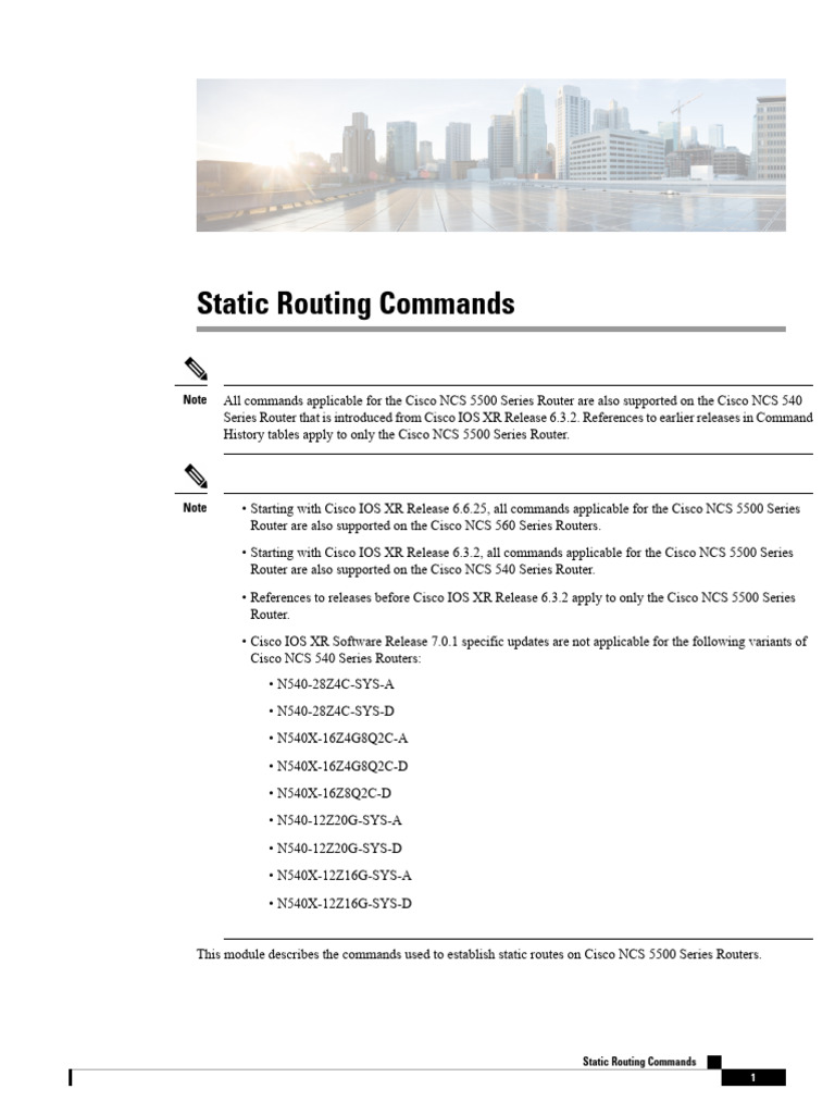 B ncs5500 Routing Cli Reference - Chapter - 0110 | PDF | Ip Address | I Pv6