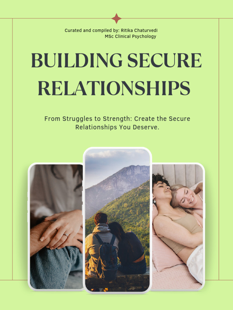 Building Secure and Healthy Relationships | PDF | Conflict Resolution ...