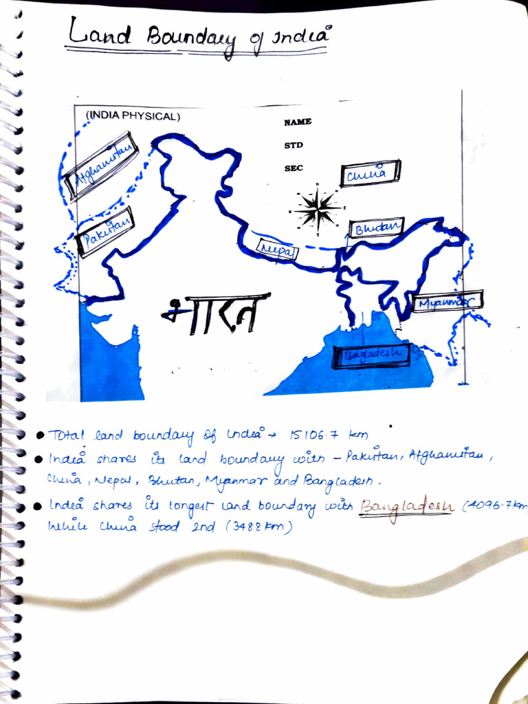 Land Boundary If India | PDF