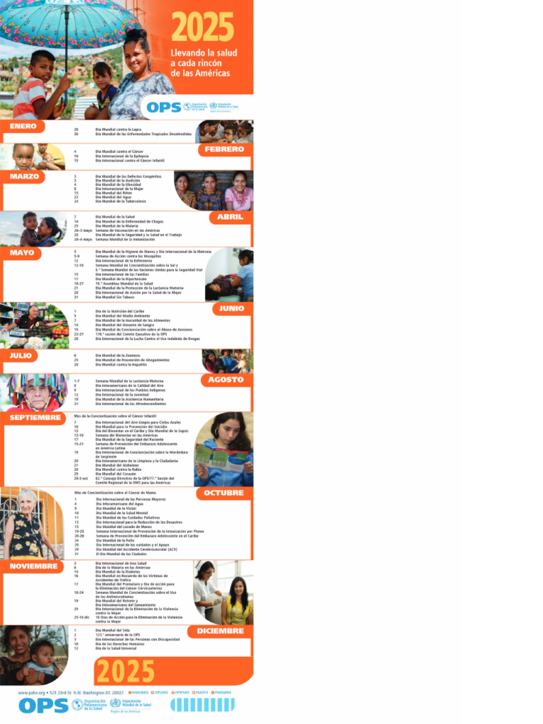 Calendario OPS 2025 | PDF