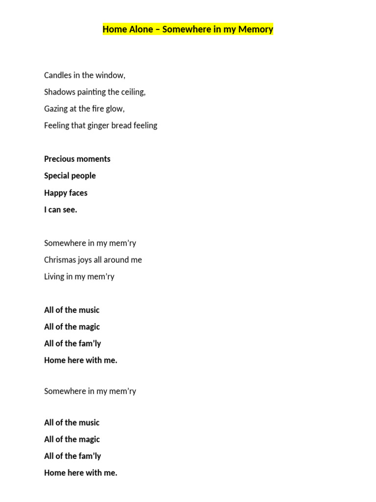 Home Alone | PDF