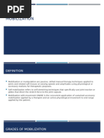 Physiotherapy Joint Mobilization Guide | PDF | Hand | Anatomical Terms ...