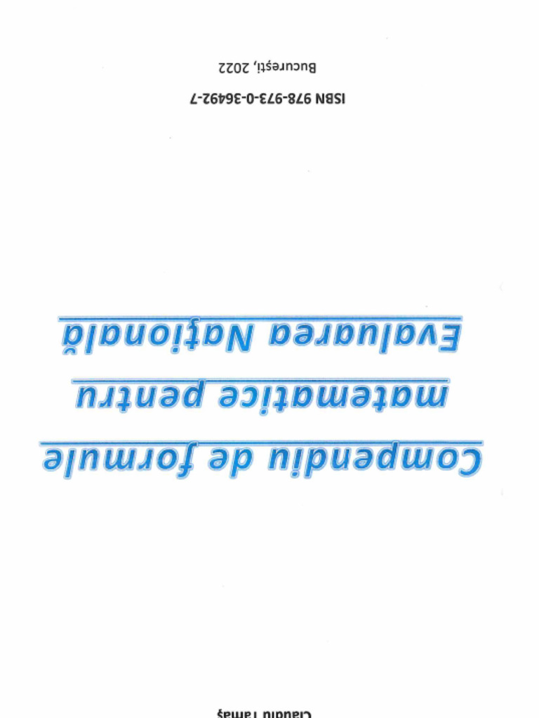 compendiu matematica evaluare | PDF