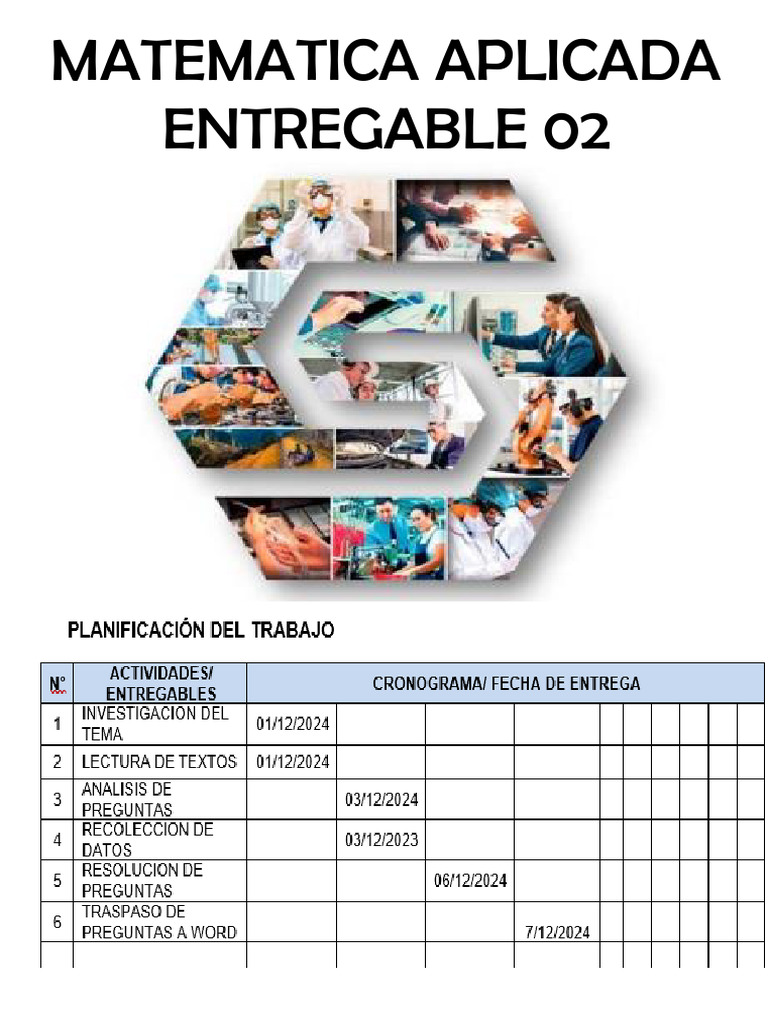 Entregable Mate Aplicada | PDF