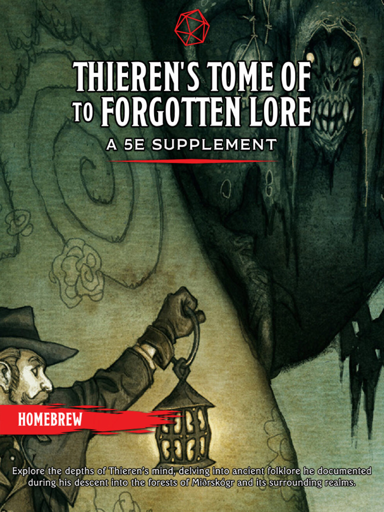 Thieren's Tome of Forgotten Lore - The Homebrewery | PDF | Dungeons ...