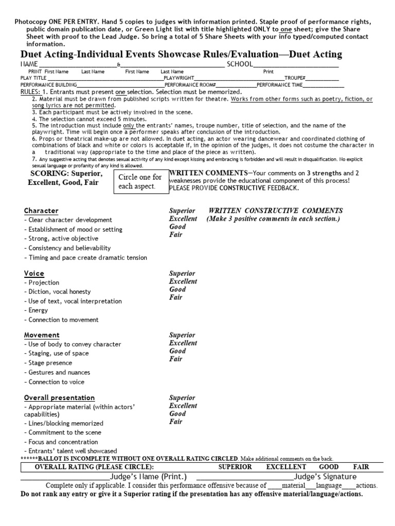 Thespian-IE-Duet-Acting-Judging-form-2011pdf | PDF