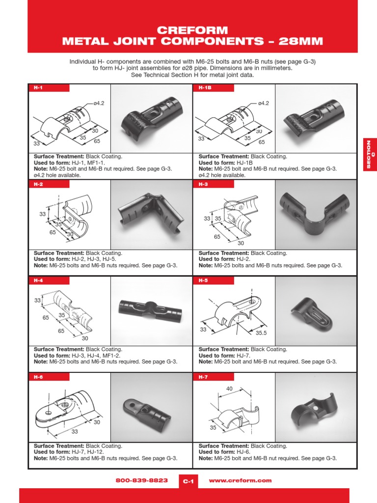 Creaform Joint | PDF | Nut (Hardware) | Pipe (Fluid Conveyance)