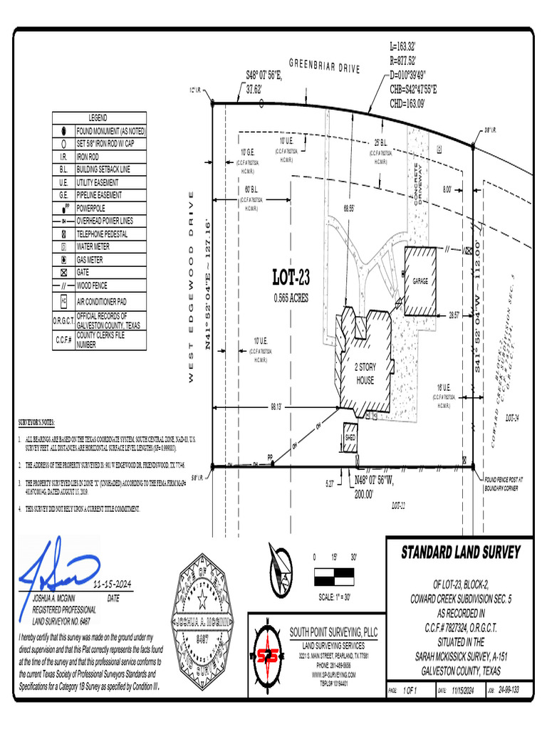 24-99-133 - Standard Land Survey | PDF | Geographic Data And Information | Land Management