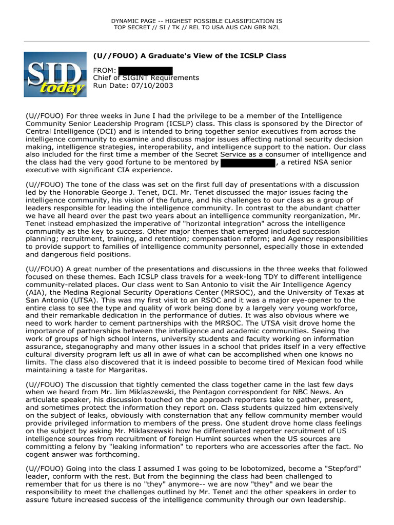 2003-07-10 SIDToday - A Graduates View of The ICSLP Class | PDF ...