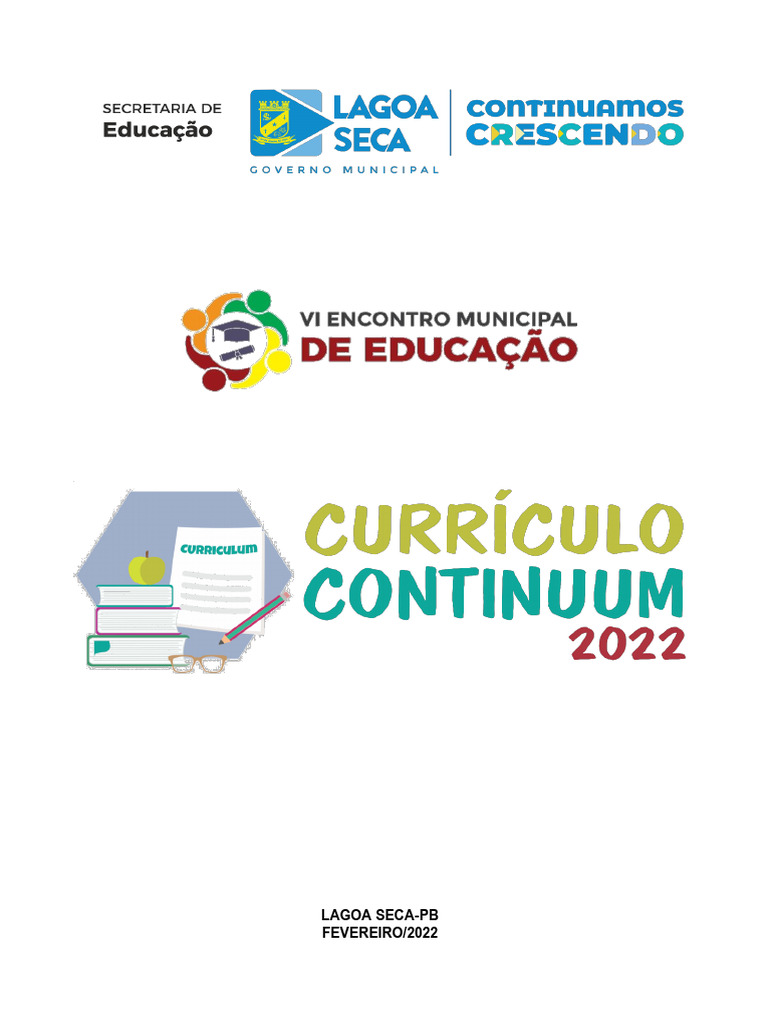Currículo Continuum - FINAL | PDF | Aprendizado | Pré-escola