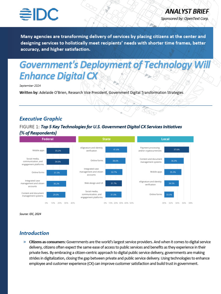 Government Technology Enhances Digital CX | PDF | Customer Experience ...