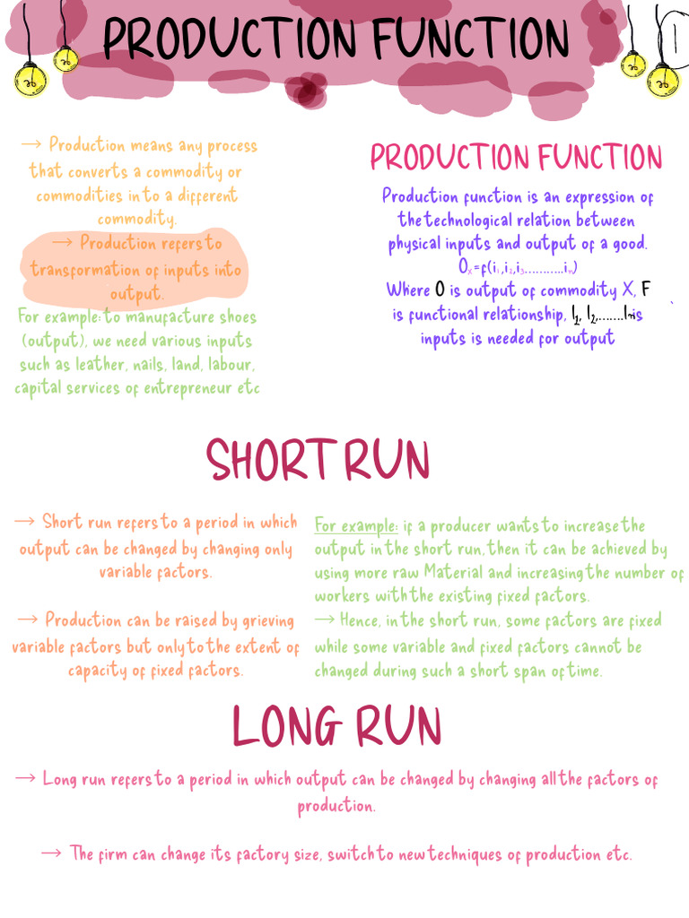 PRODUCTION FUNCTION | PDF | Economics | Economies