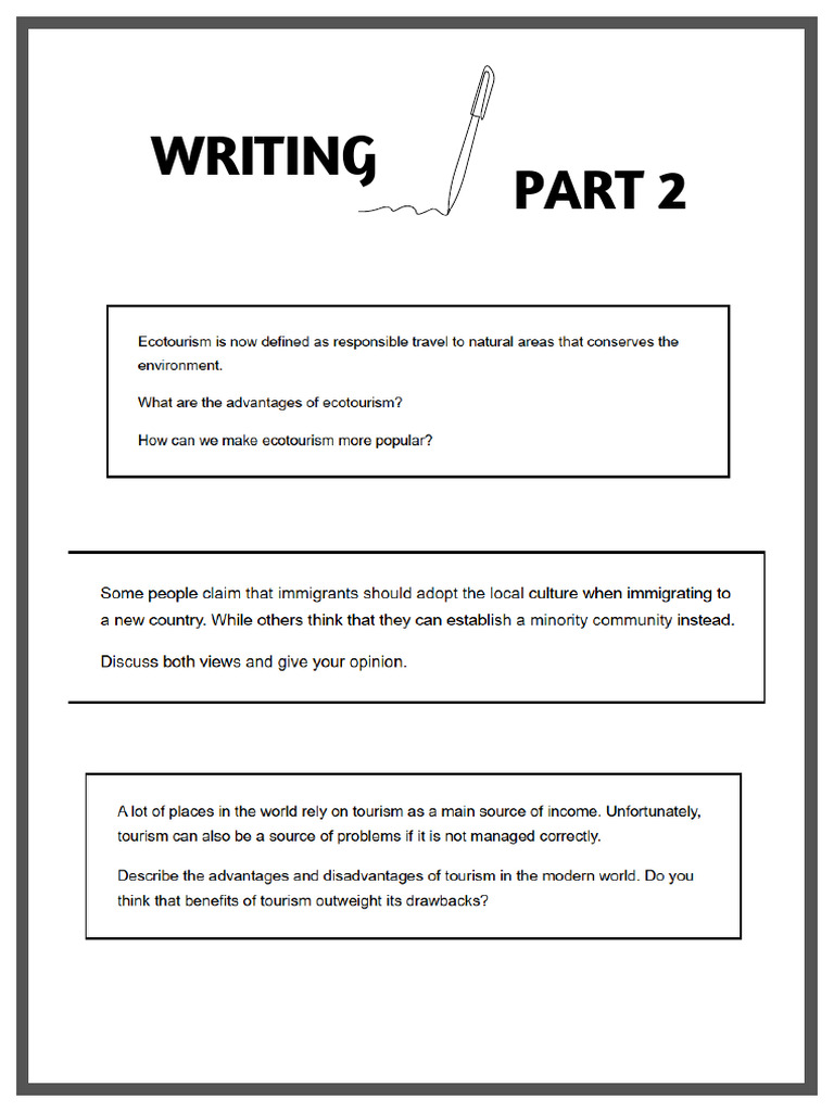 WRITING Warm Up | PDF