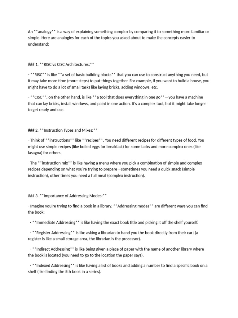 ca 2 analogy | PDF | Computer Science | Computing