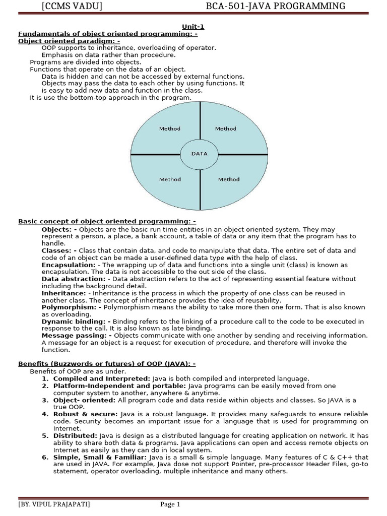 Java All | PDF | Object Oriented Programming | Class (Computer Programming)