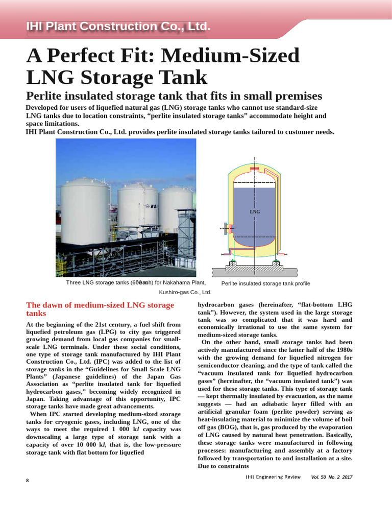 A Perfect Fit: Medium-Sized LNG Storage Tank: Perlite Insulated Storage ...