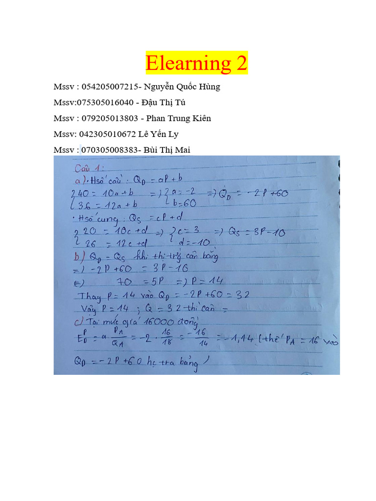 Kinh tế vi mô - elearning2.. | PDF