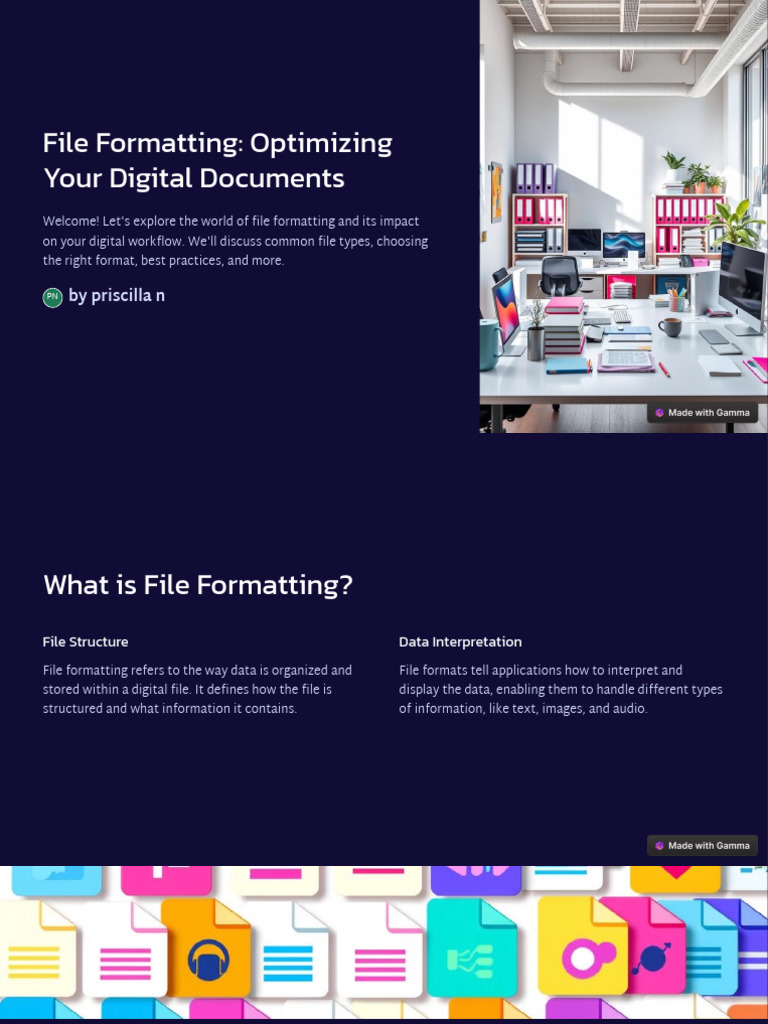 File-Formatting-Optimizing-Your-Digital-Documents | PDF | Computer File | File Format
