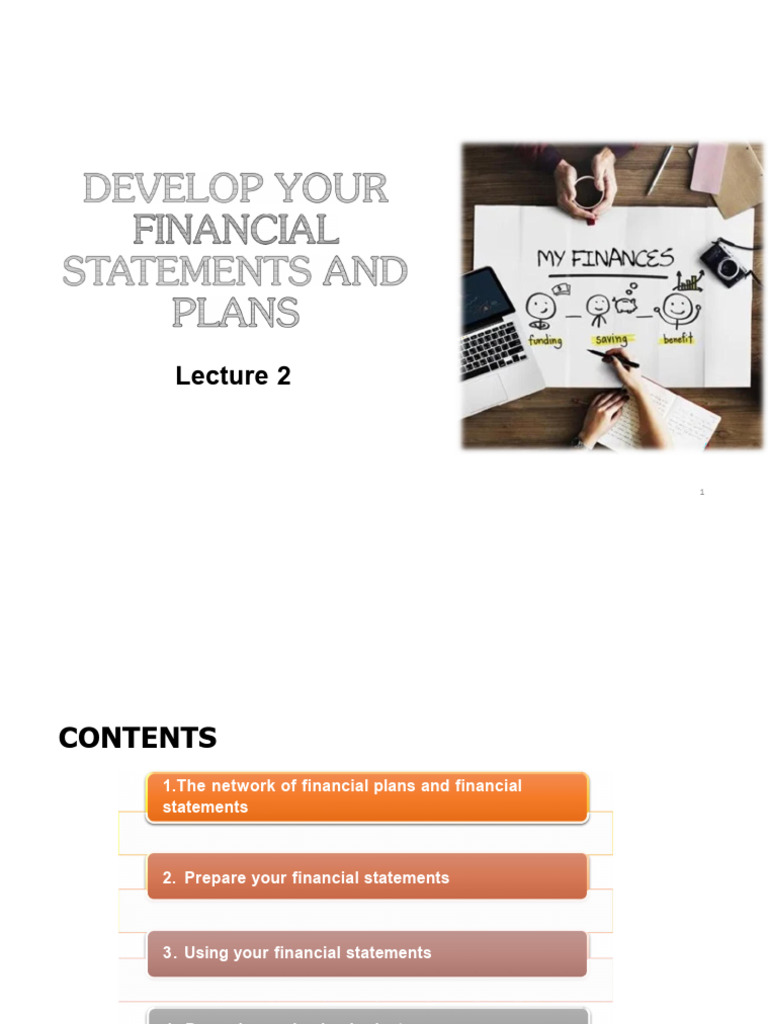 Lecture 2 - Developing Your Financial Statements and Plans | PDF ...