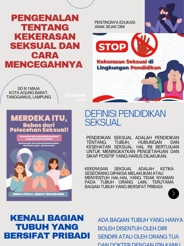 Pendidikan Seksual Untuk Anak Presentasi PDF | PDF
