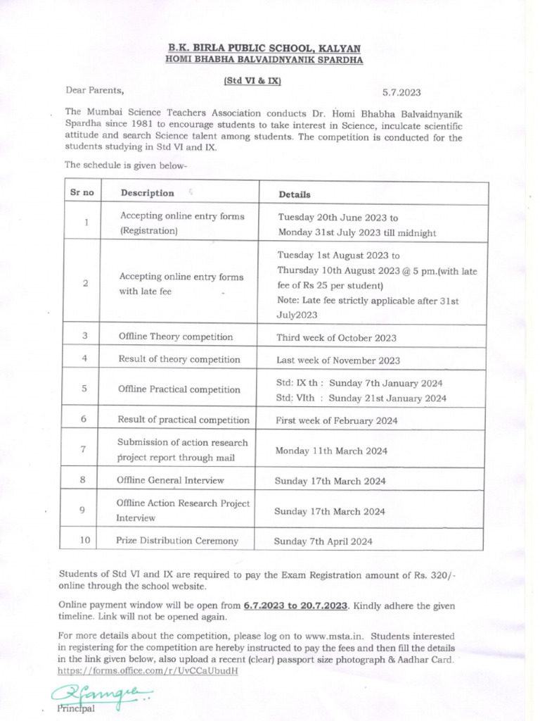 Homi Bhabha Balvaidnyanik Spardha | PDF