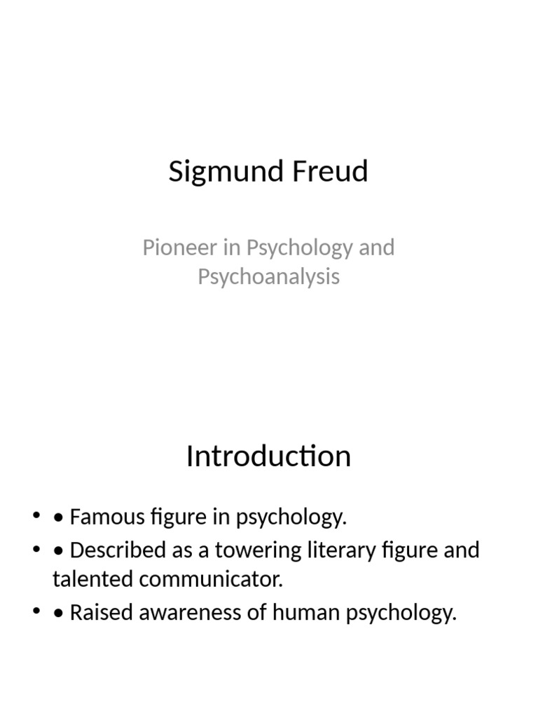 Sigmund Freud | PDF