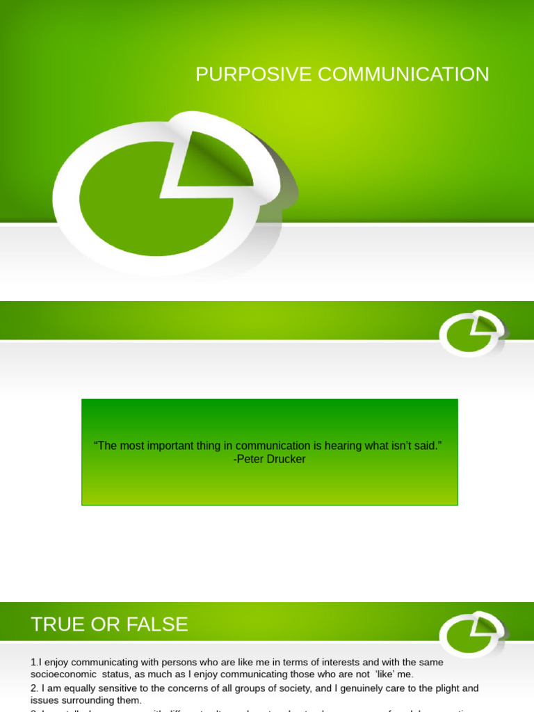 Purposive Communication | PDF | Communication | Learning