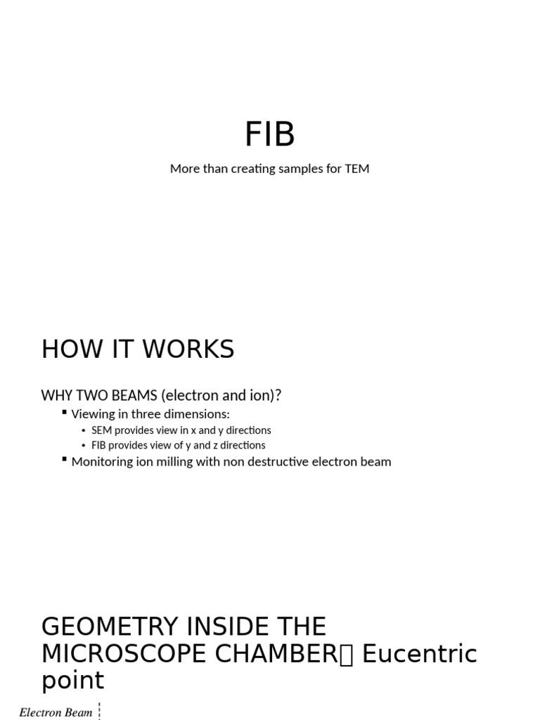 FIB Sample Preparation | PDF