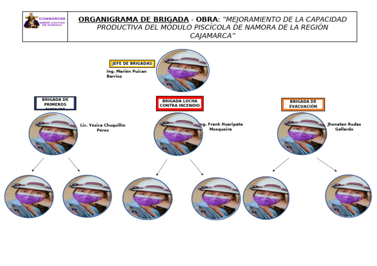 ORGANIGRAMA DE BRIGADA - OBRA NAMORA | PDF