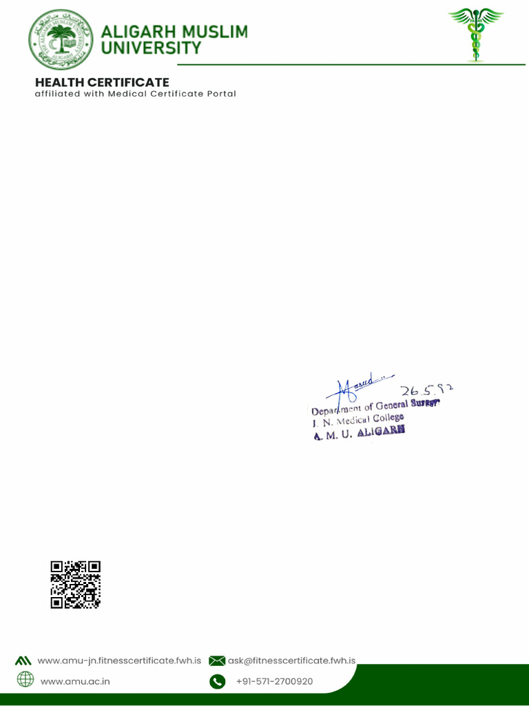 Wellness Certificate | PDF