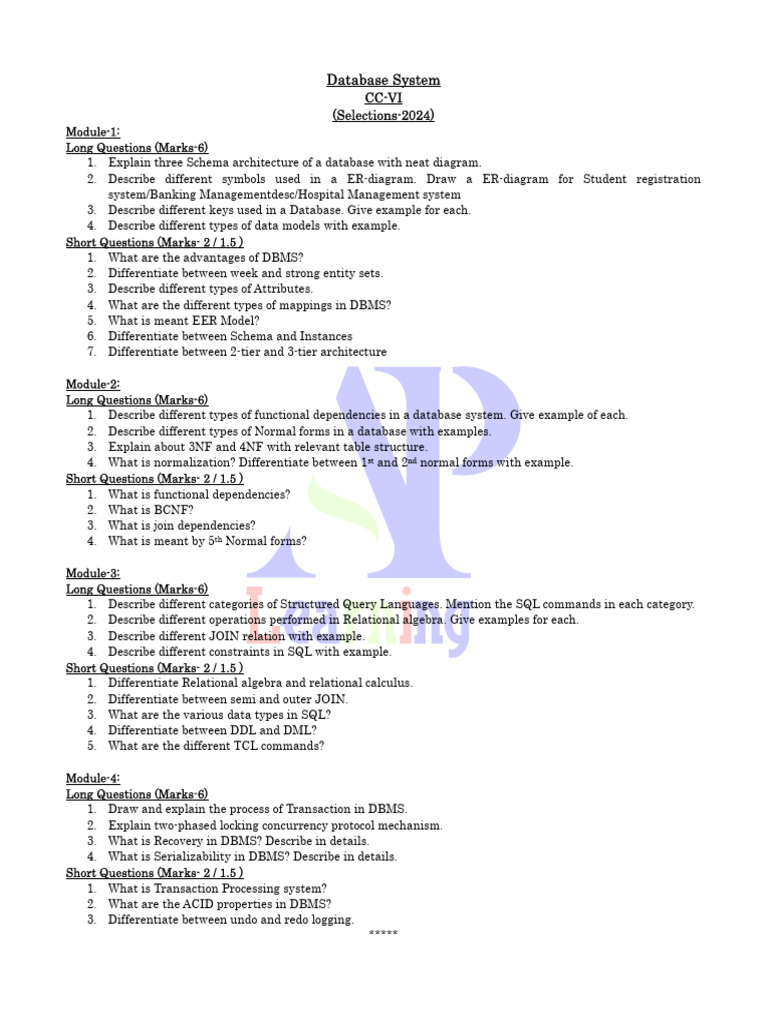 DBMS Selection 2024 | PDF | Databases | Relational Model
