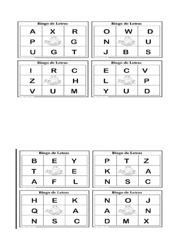 Bingo de Letras | PDF